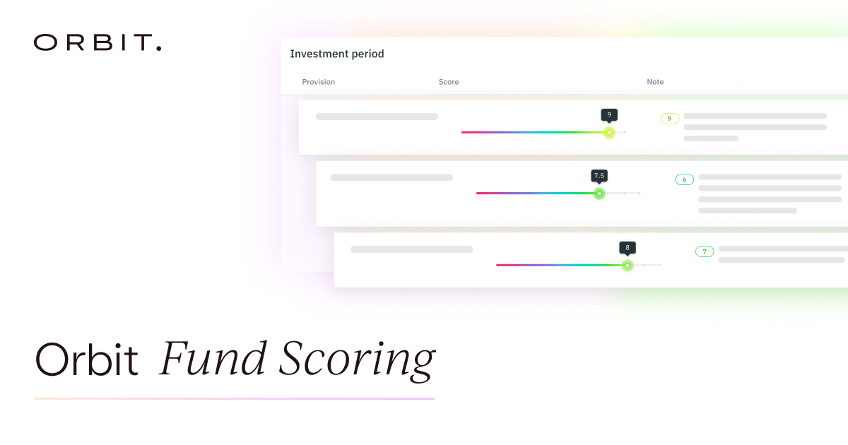 Orbit Fund Scoring | In-depth due diligence of fund terms