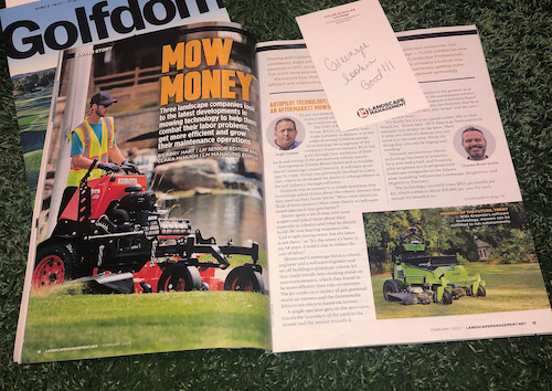 Greenzie Featured in Landscape Management Magazine