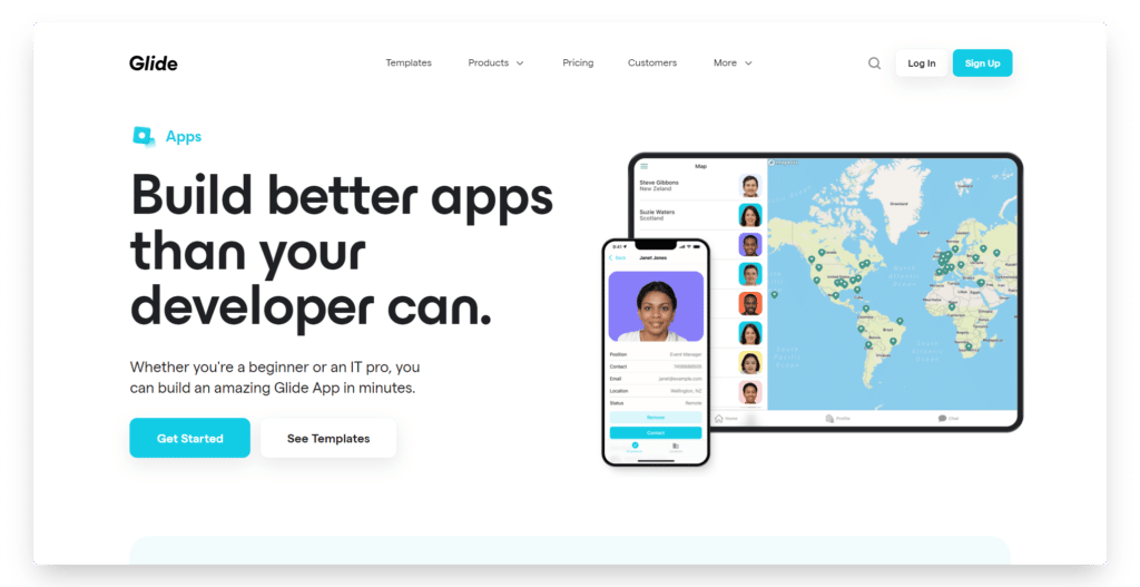 How to Convert a Glide App into Mobile Apps with Canvas | MobiLoud