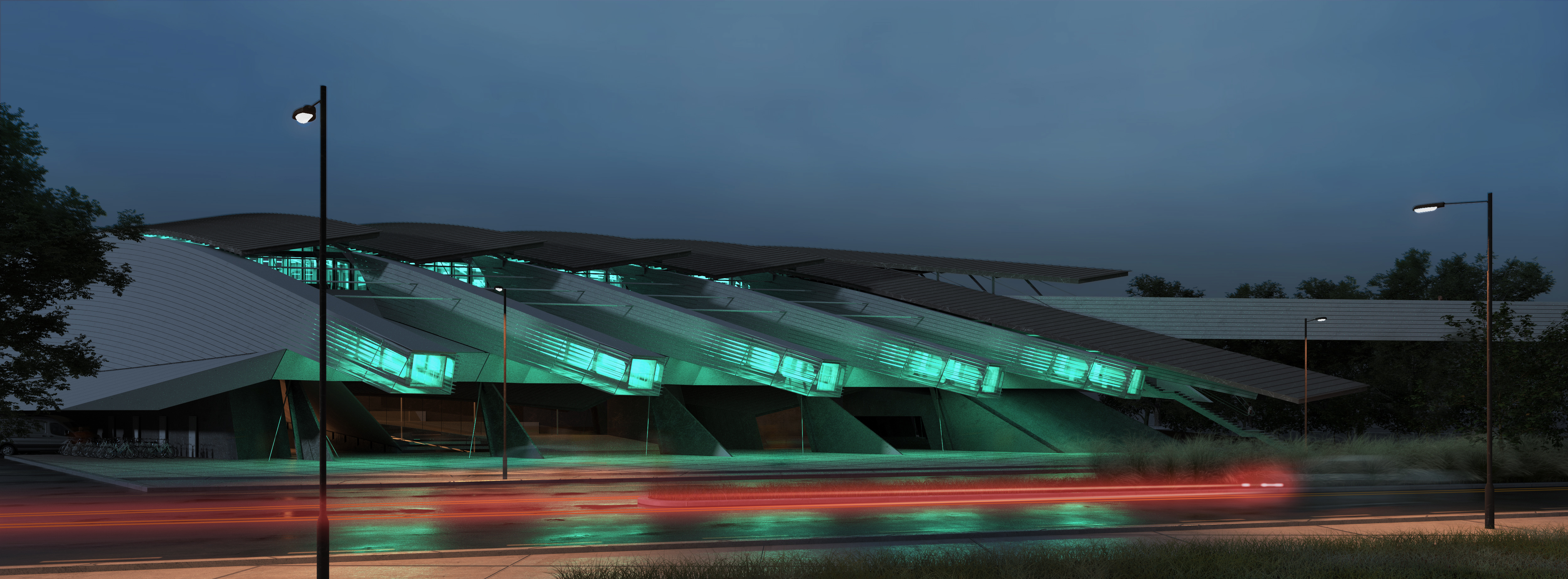 Parallelogram Shaped Building