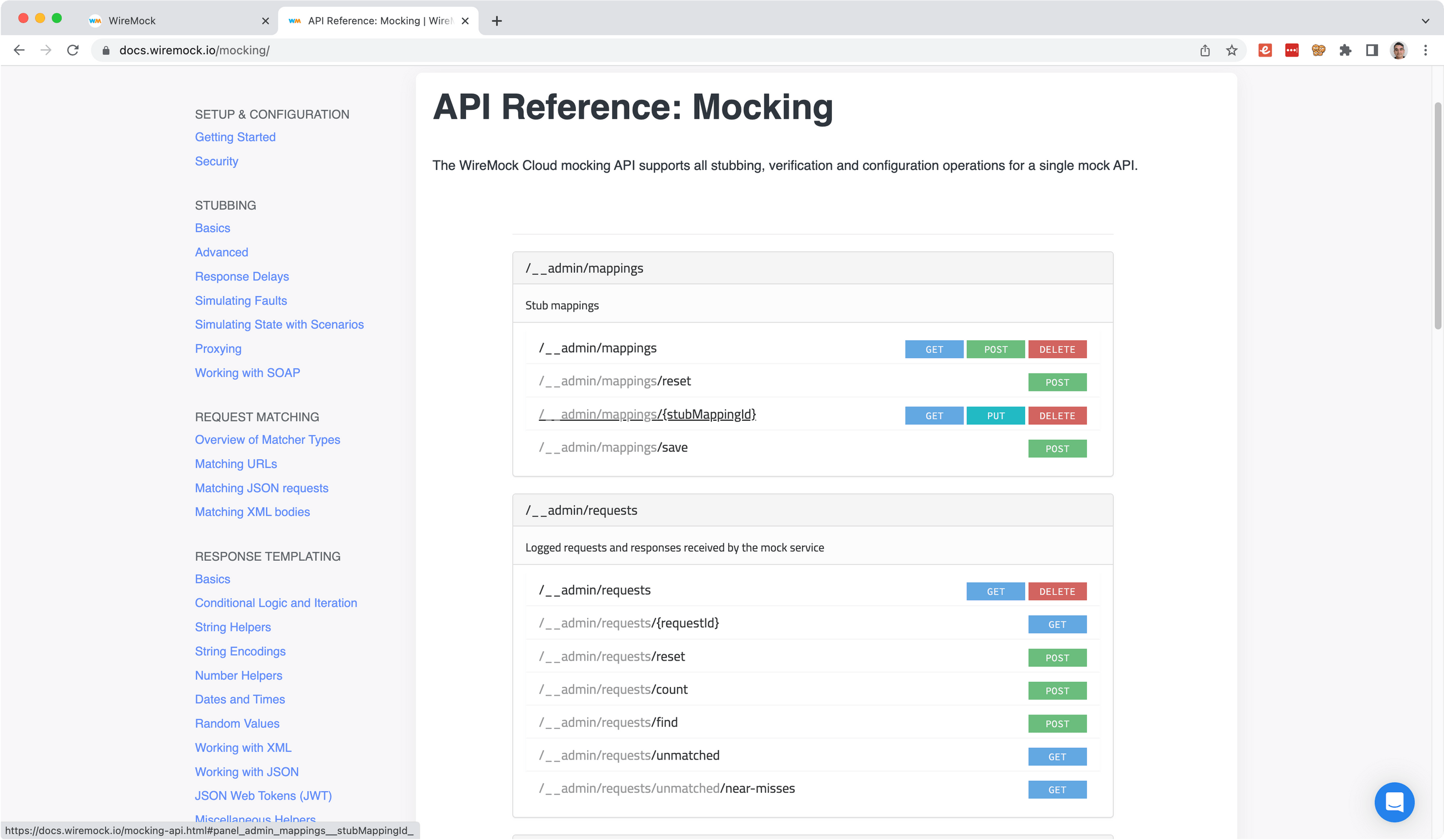 Postman Mock Server vs. WireMock Cloud (formerly MockLab) Postman Mock Server vs. WireMock Cloud (formerly MockLab)
