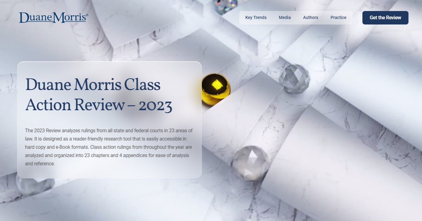 Duane Morris Class Action Review – 2023