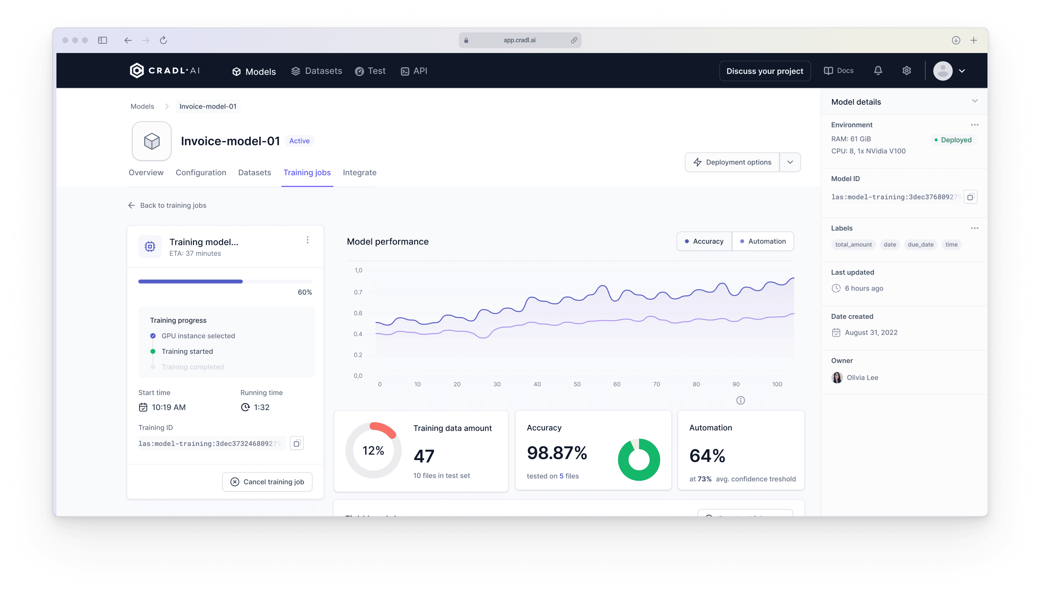 Cradl AI - Build document parsing APIs with deep learning