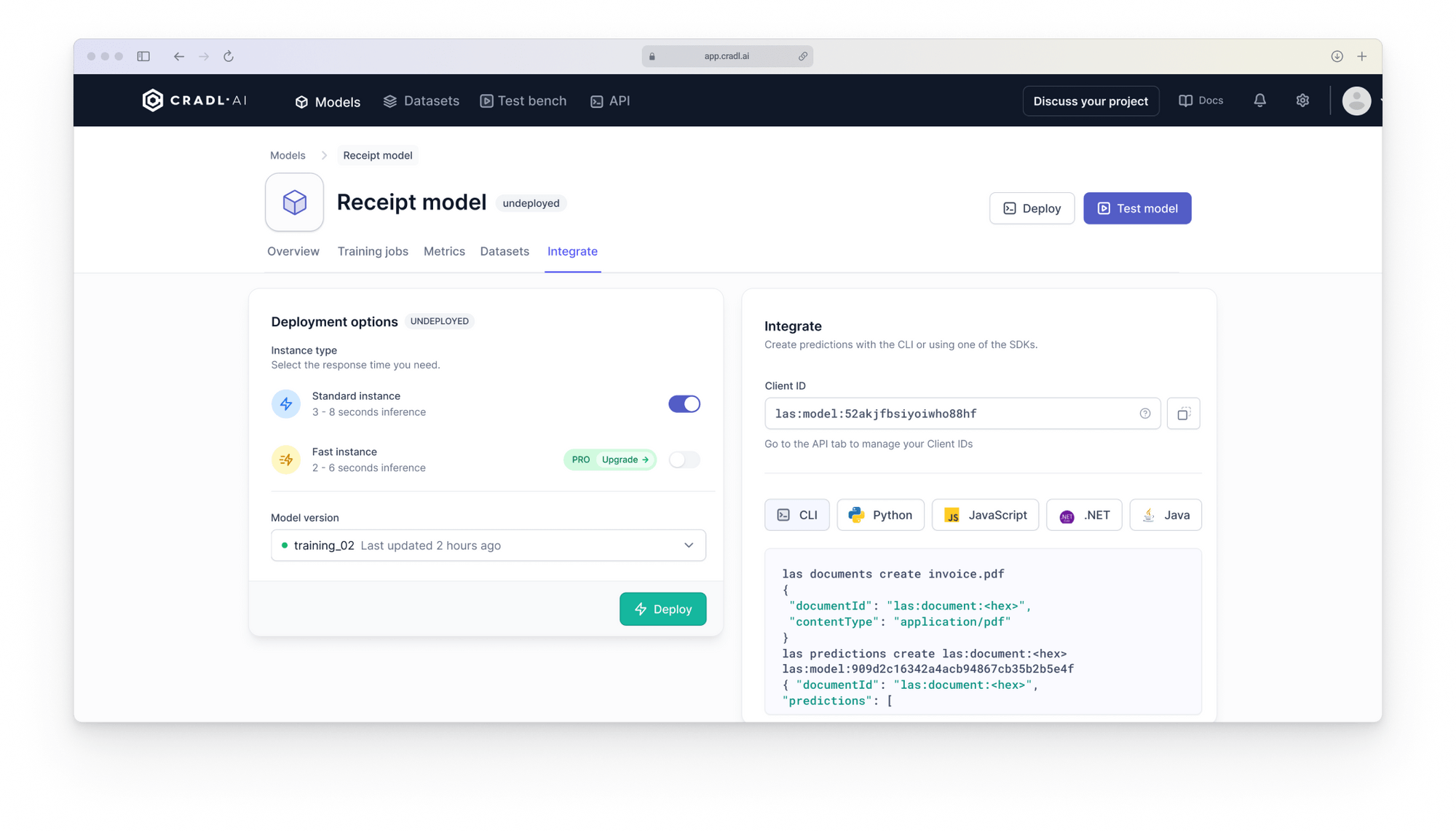 Cradl AI - Build document parsing APIs with deep learning