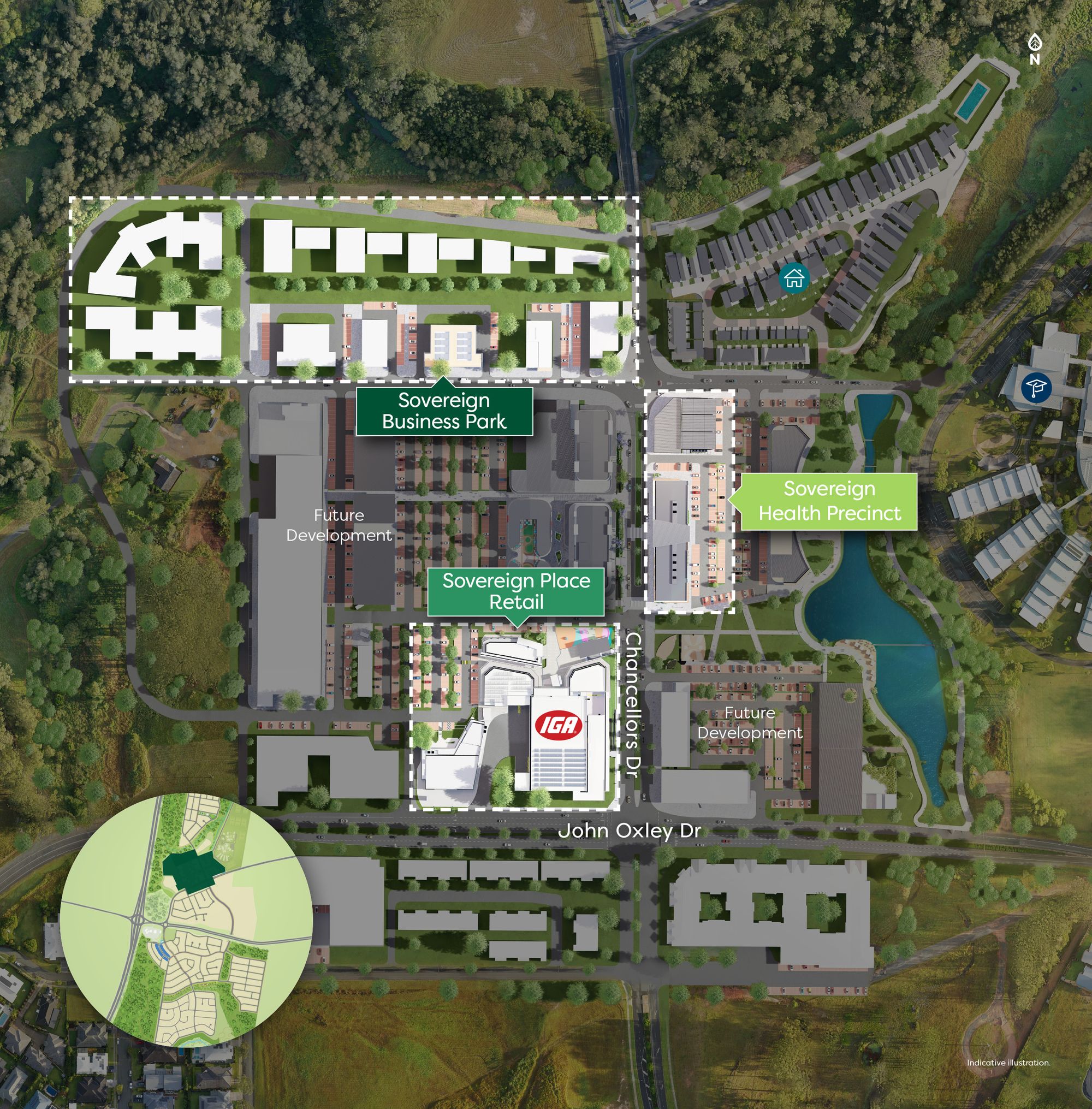 Business Park | Town Centre Map | Sovereign Hills