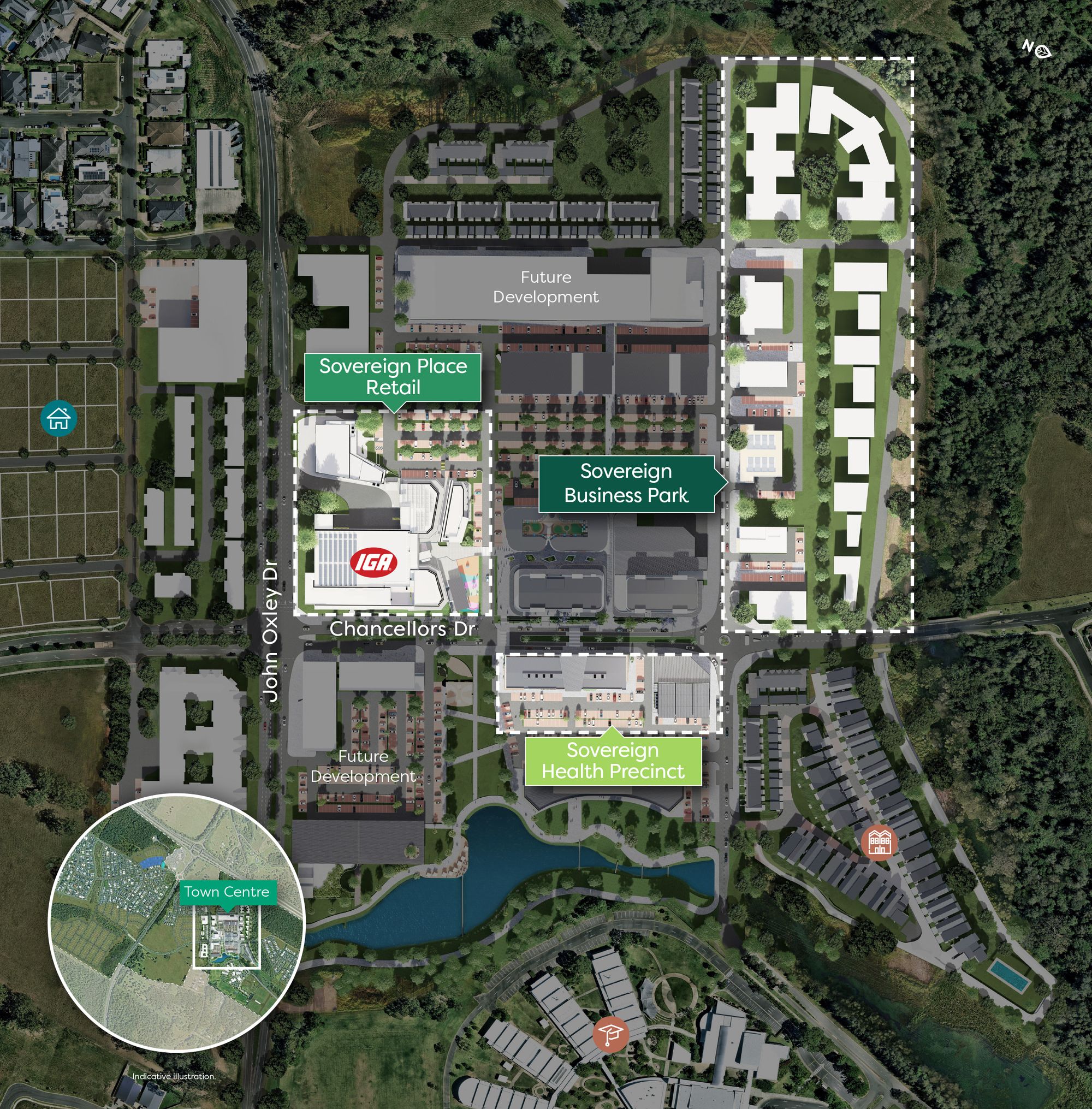 Business Park | Town Centre Map | Sovereign Hills