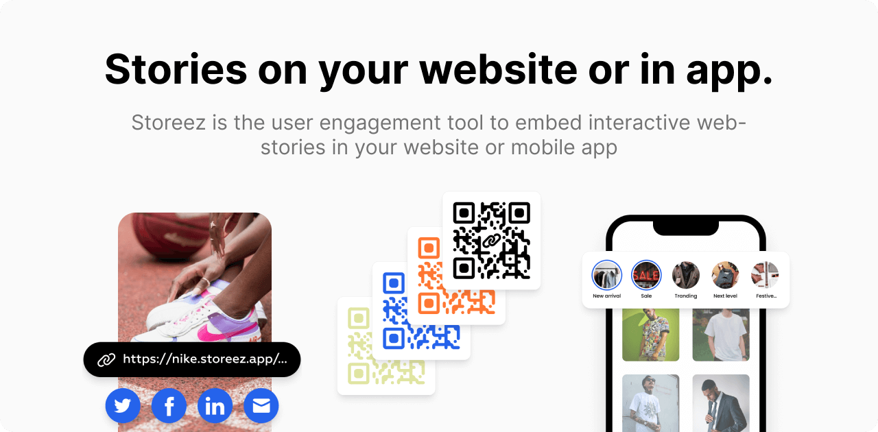 Storeez.app – embed stories on your website or in app