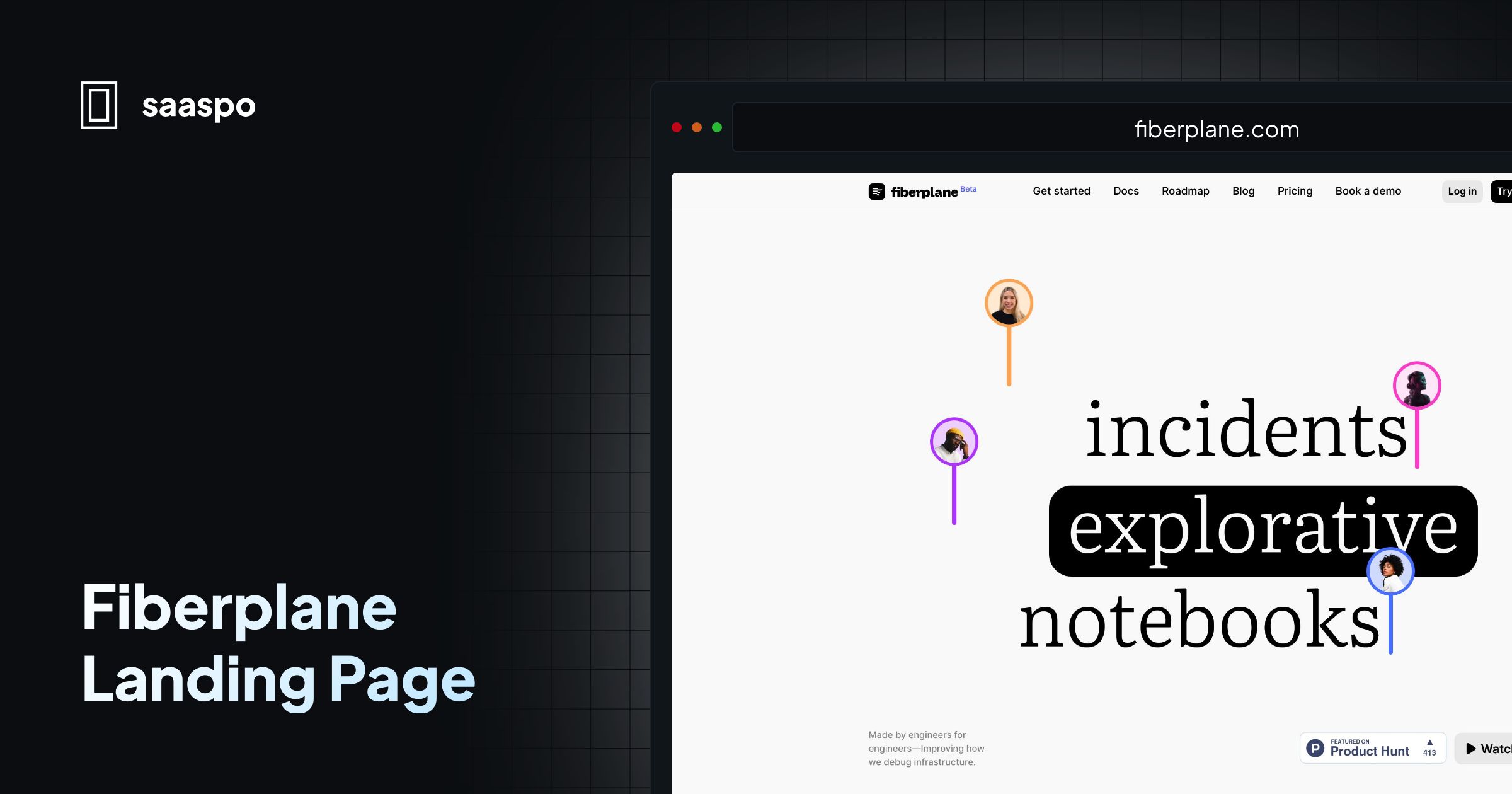 Saaspo | Fiberplane Landing Page