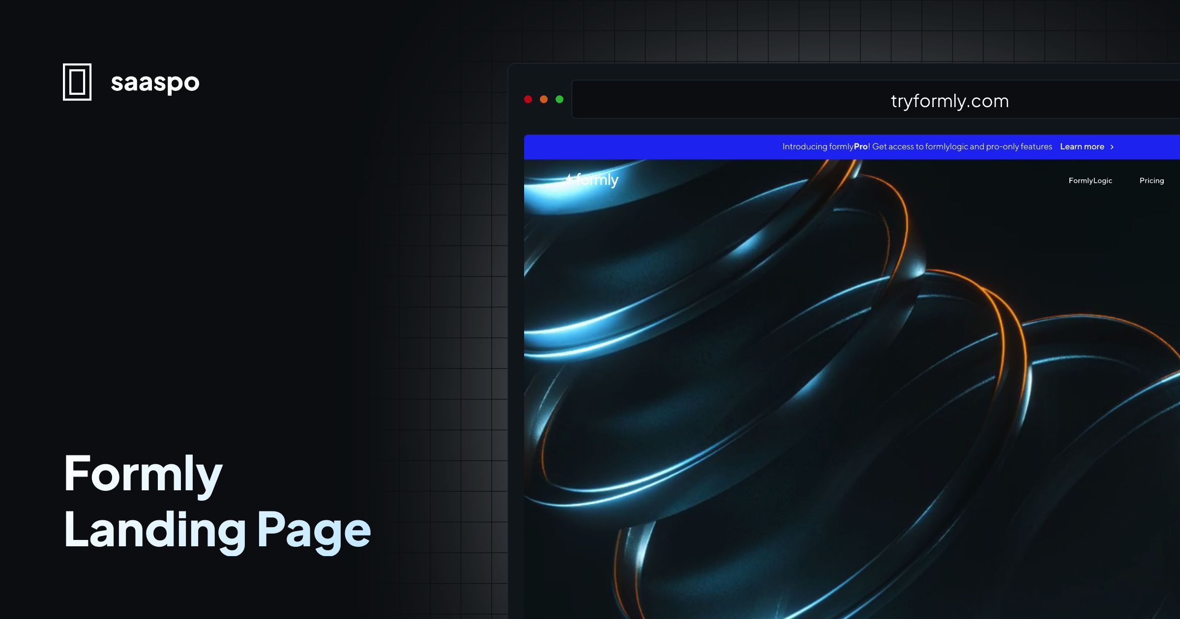 Saaspo | Formly Landing Page