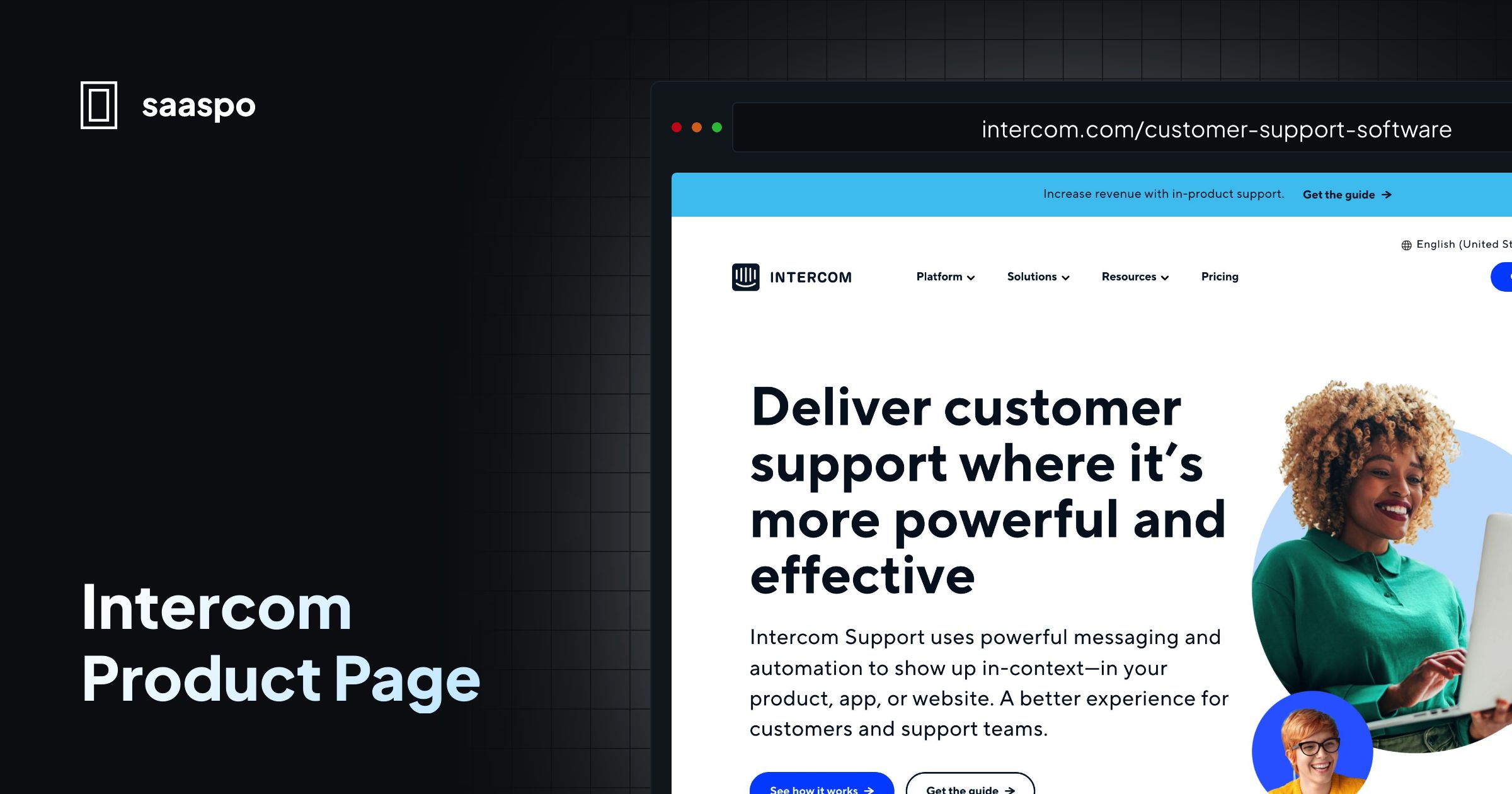Saaspo | Intercom Product Page