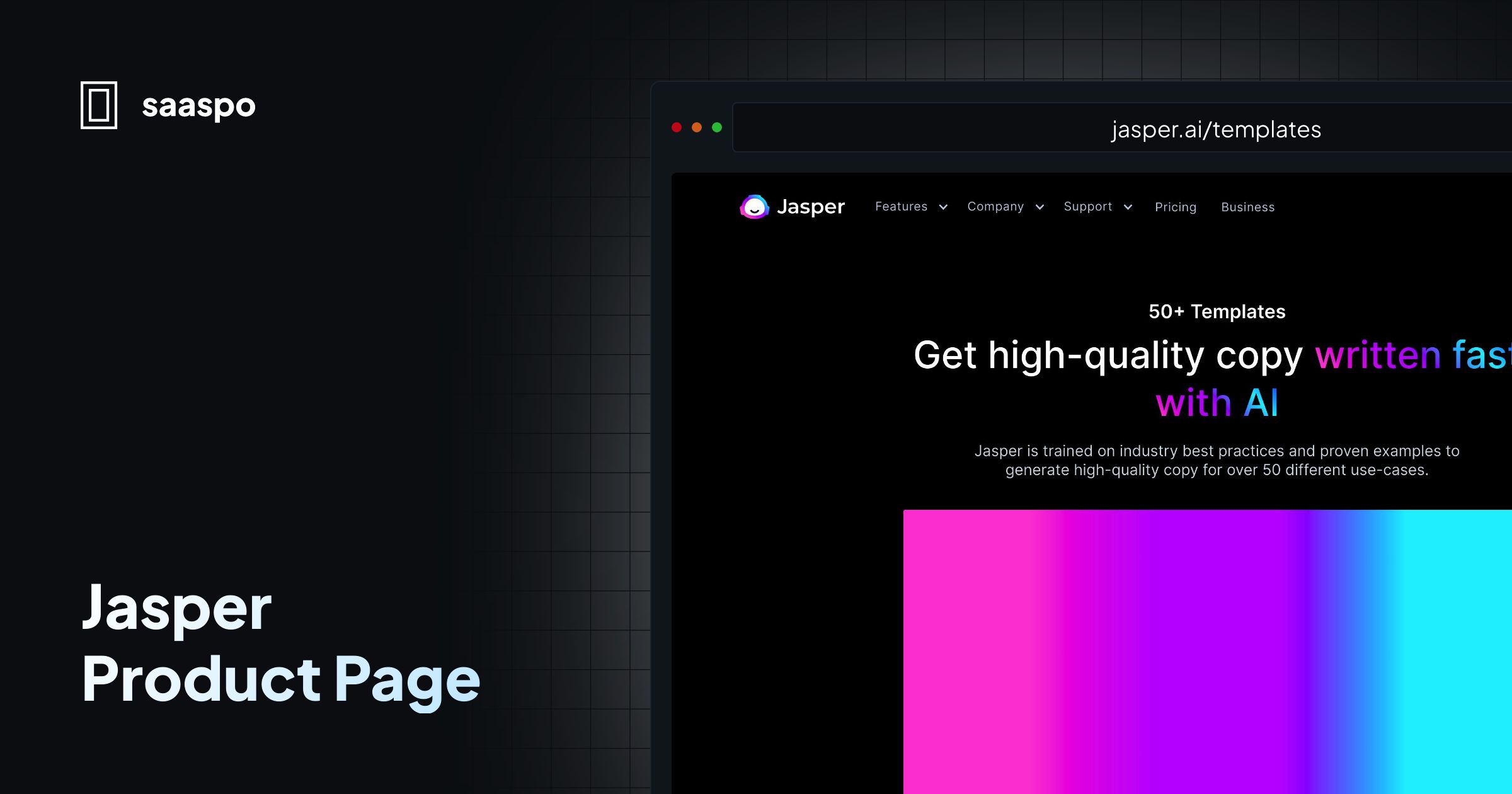 Saaspo | Jasper Product Page