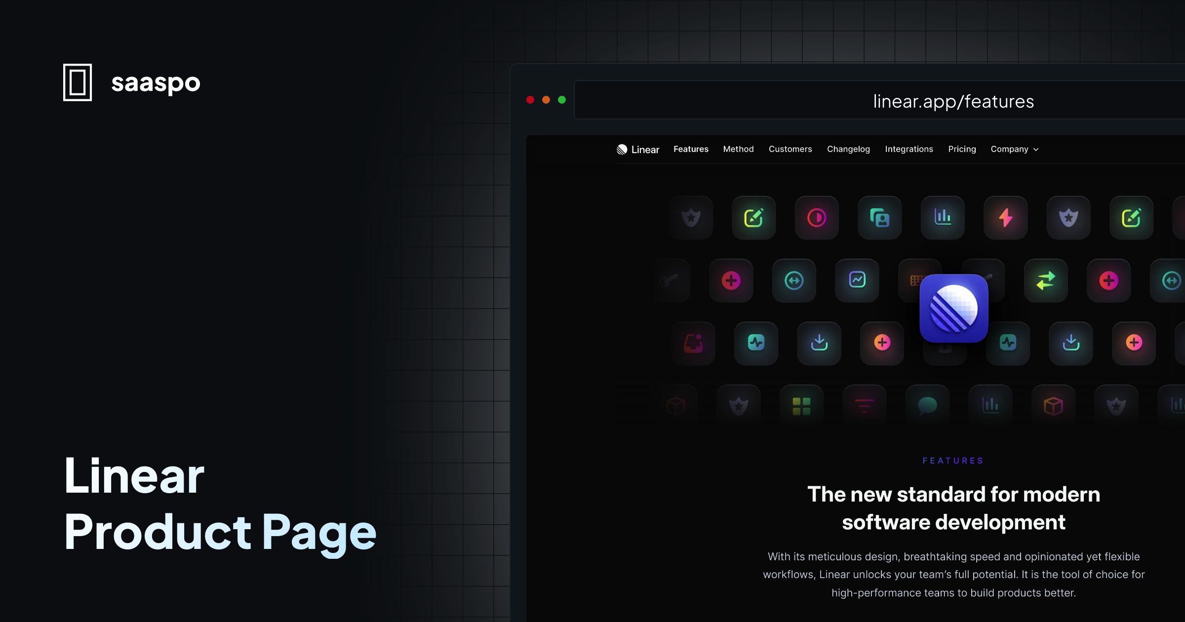 Saaspo | Linear Product Page