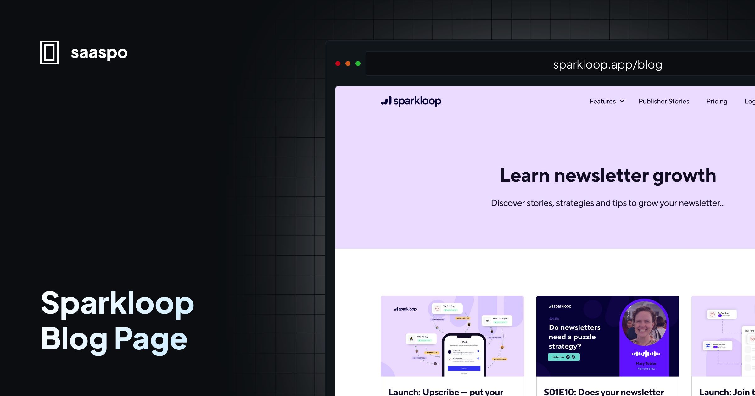 Saaspo | Sparkloop Blog Page