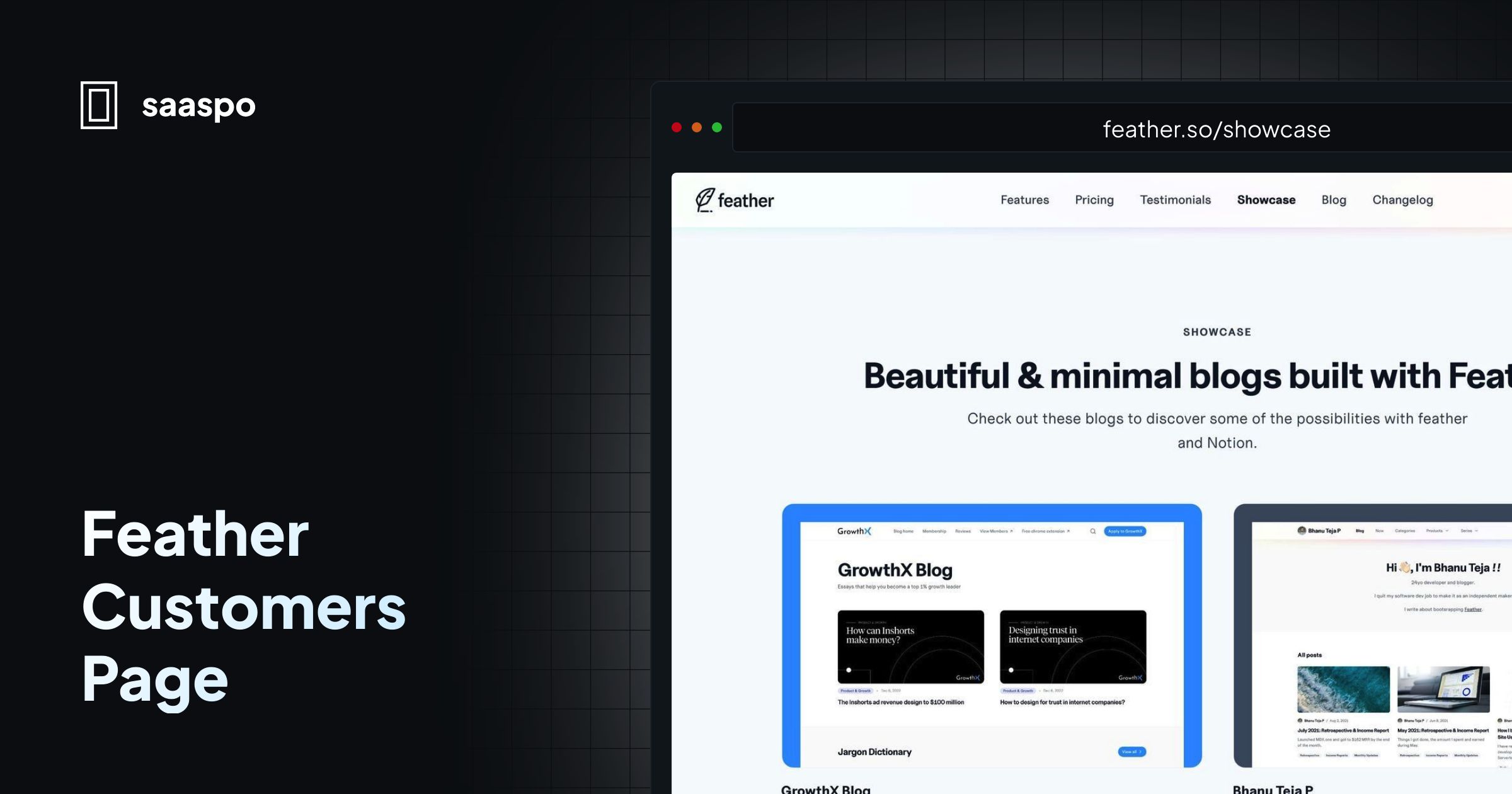 Saaspo | Feather Customers Page
