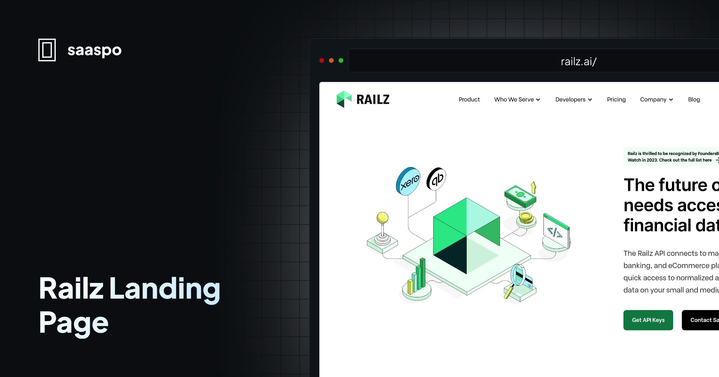 Saaspo | Railz Landing Page