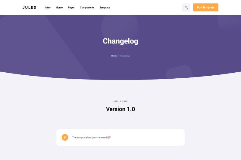Jules - Webflow HTML website template