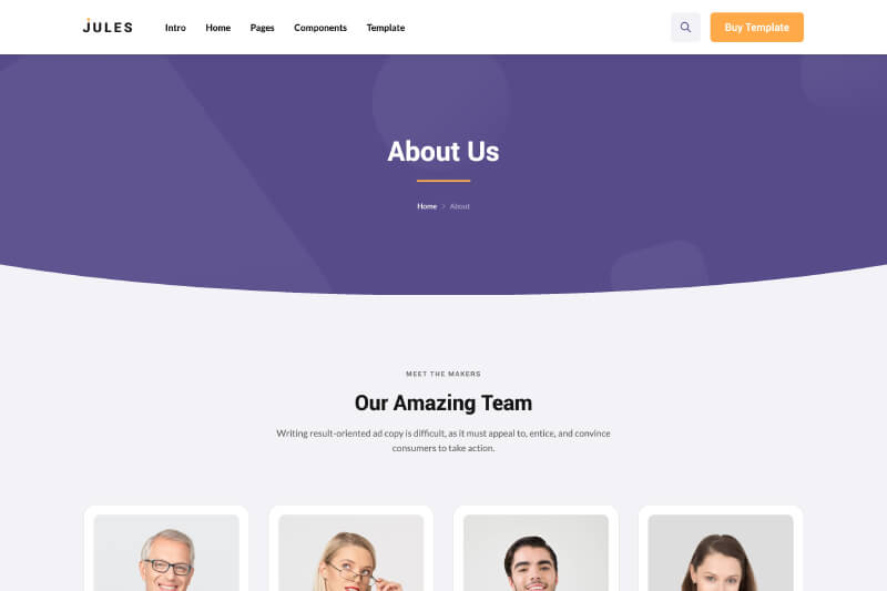 Jules - Webflow HTML website template