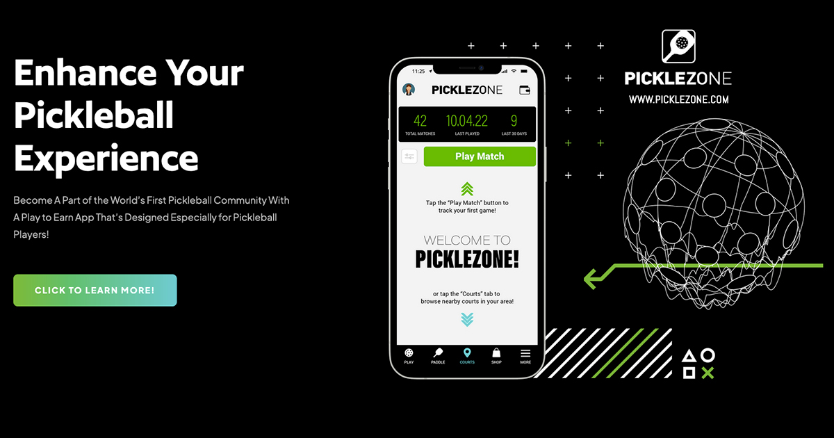 Picklezone - The World’s First Pickleball Community With A Play to Earn App