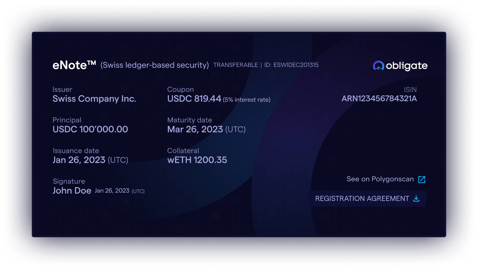 Obligate | On-chain bonds for regulated DeFi