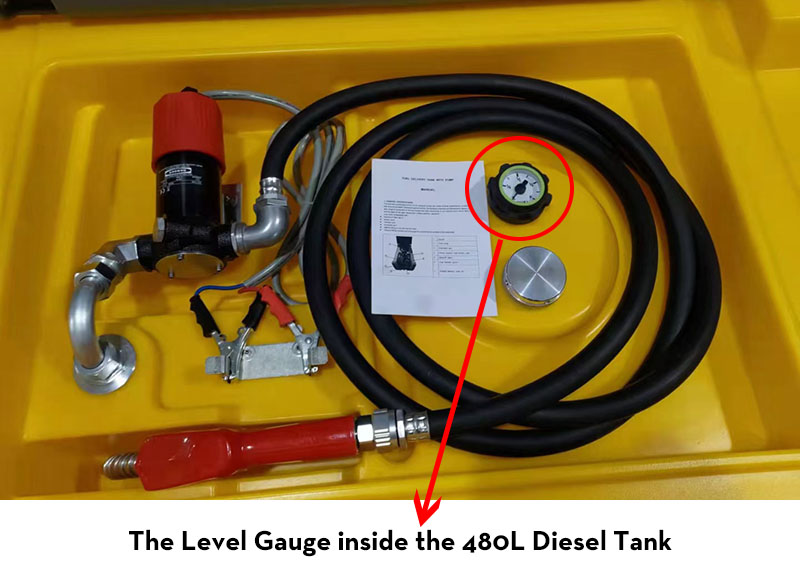 Poly 240L Portable Electric Fuel Transfer Tank with Nozzle