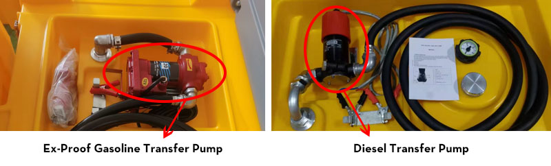 Poly 240L Portable Electric Fuel Transfer Tank with Nozzle