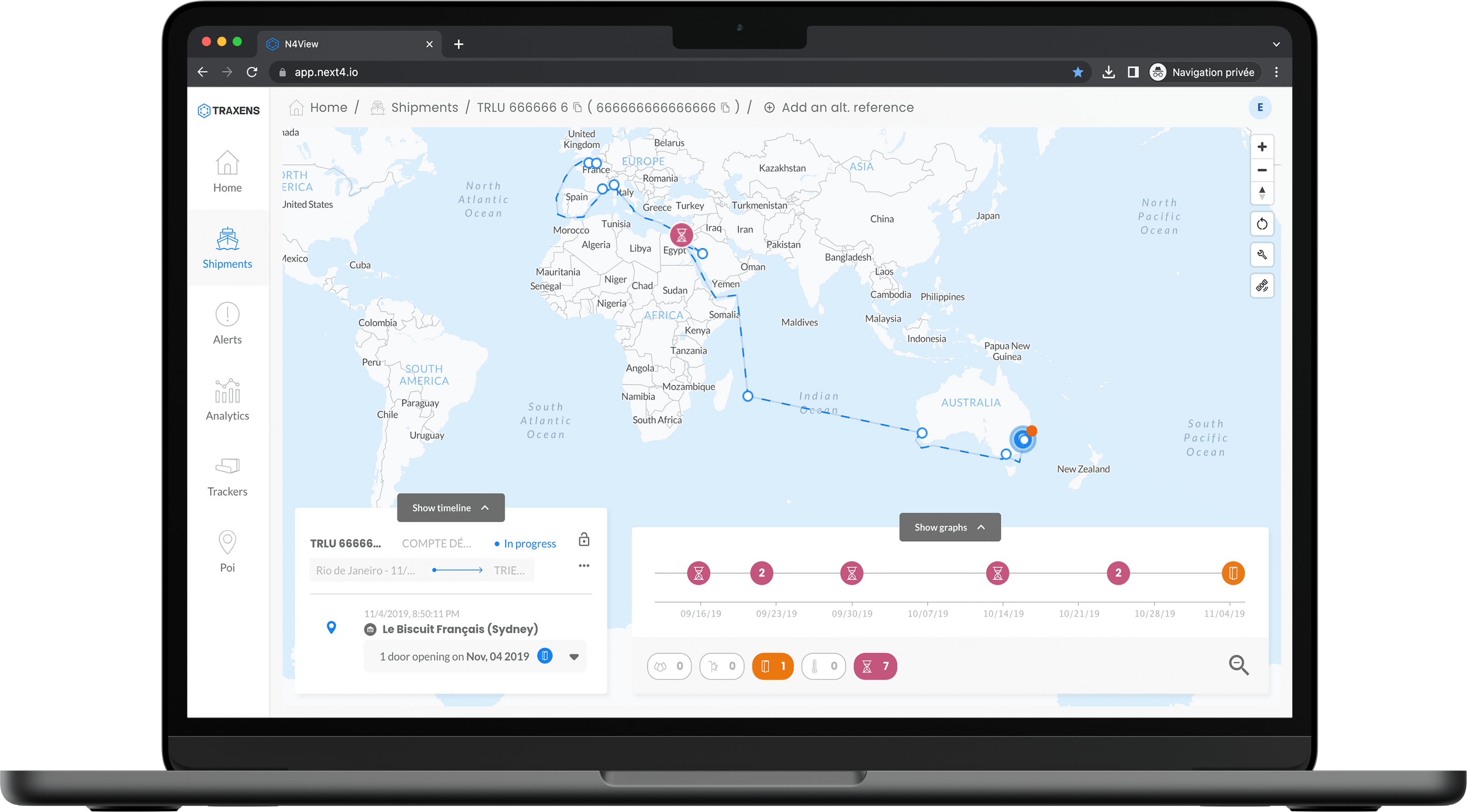 Traxens container tracking solutions for risk management