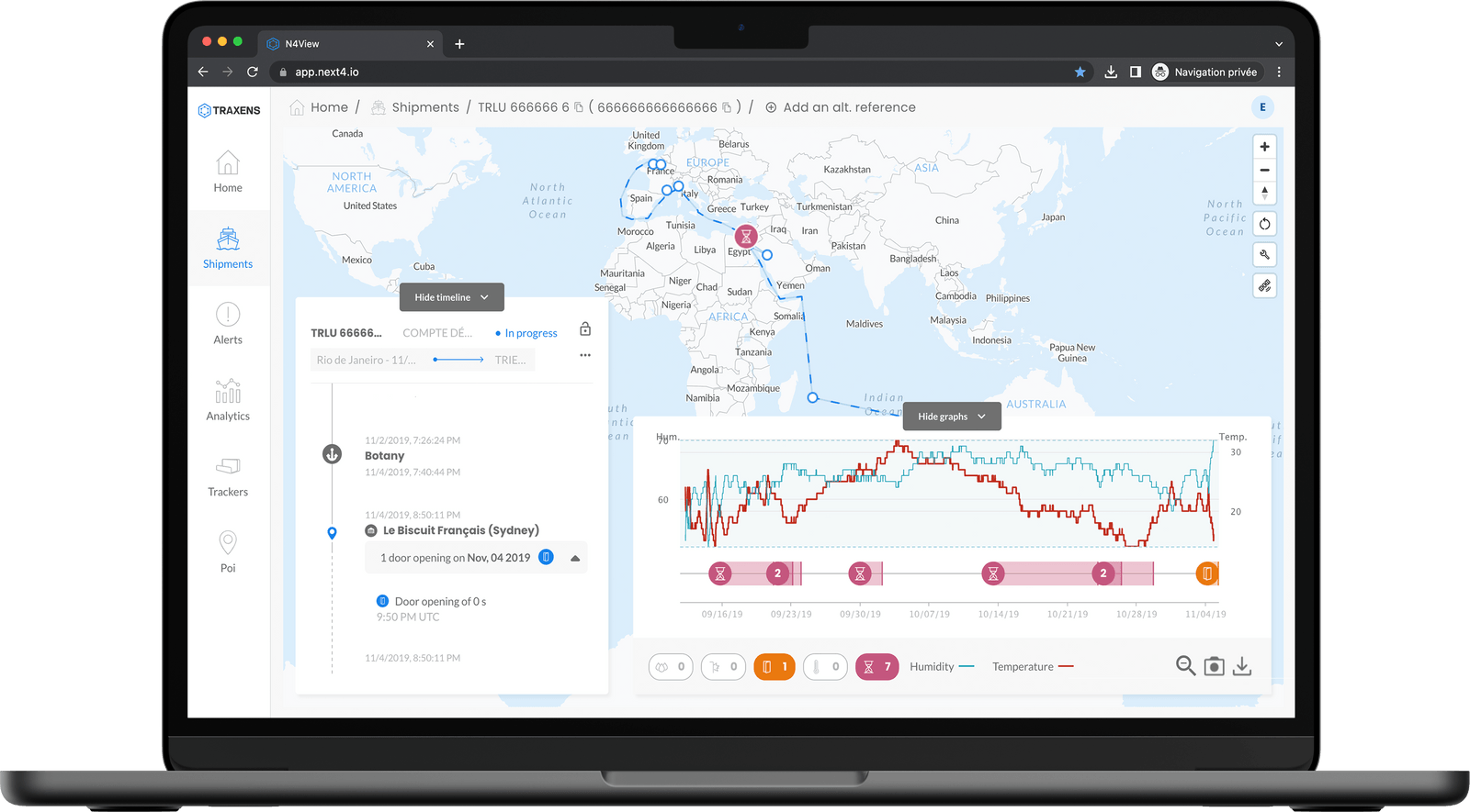 Traxens : Shipping container tracking