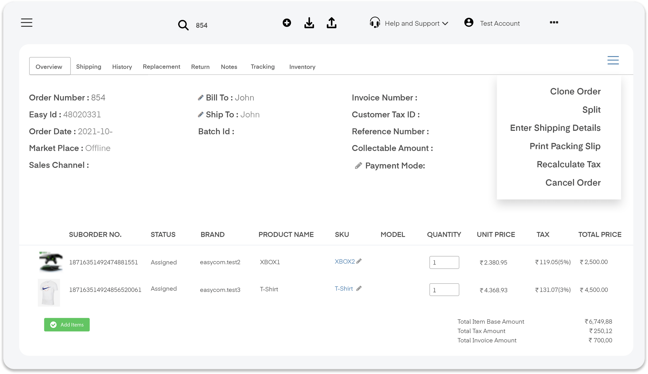 Multi Warehouse Management