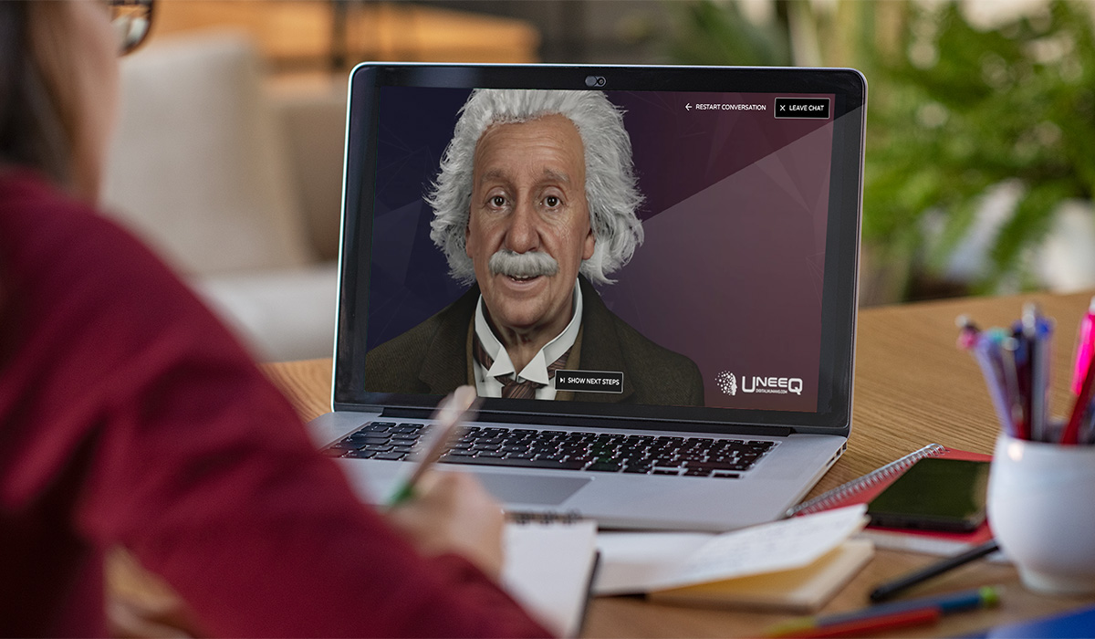 UneeQ Blog | UneeQ uses experiential AI to bring Albert Einstein back ...