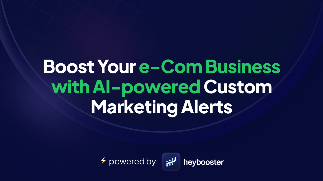 Boost Your e-Com Business with AI-powered Custom Marketing Alerts