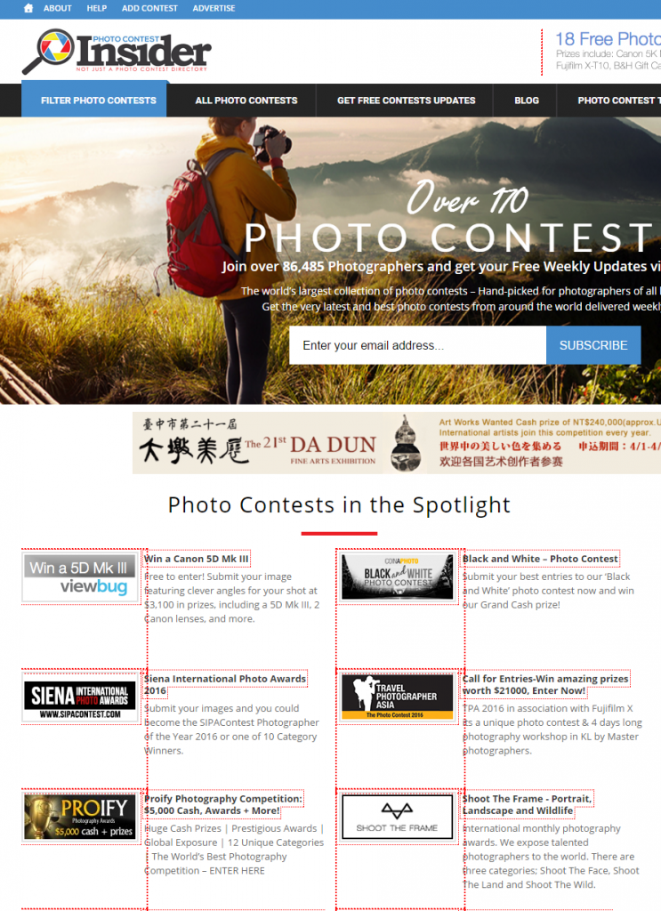 101 websites to submit and promote Online Contests
