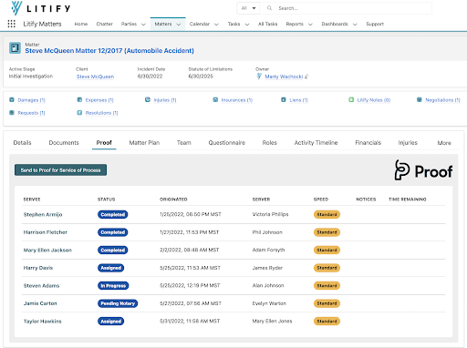 Litify And Proof: Automating Your Service of Process | Litify