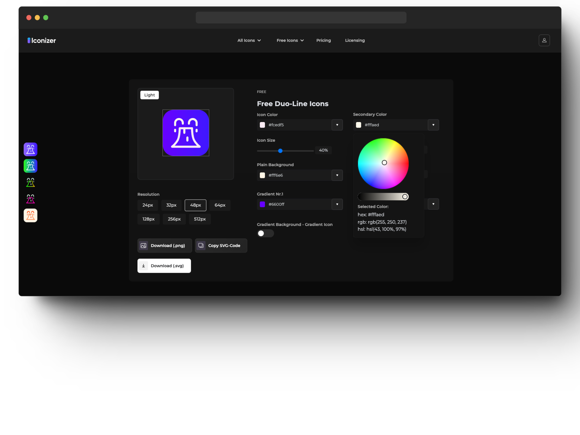 Iconizer: Modern Customizable Icon Sets for your Design!