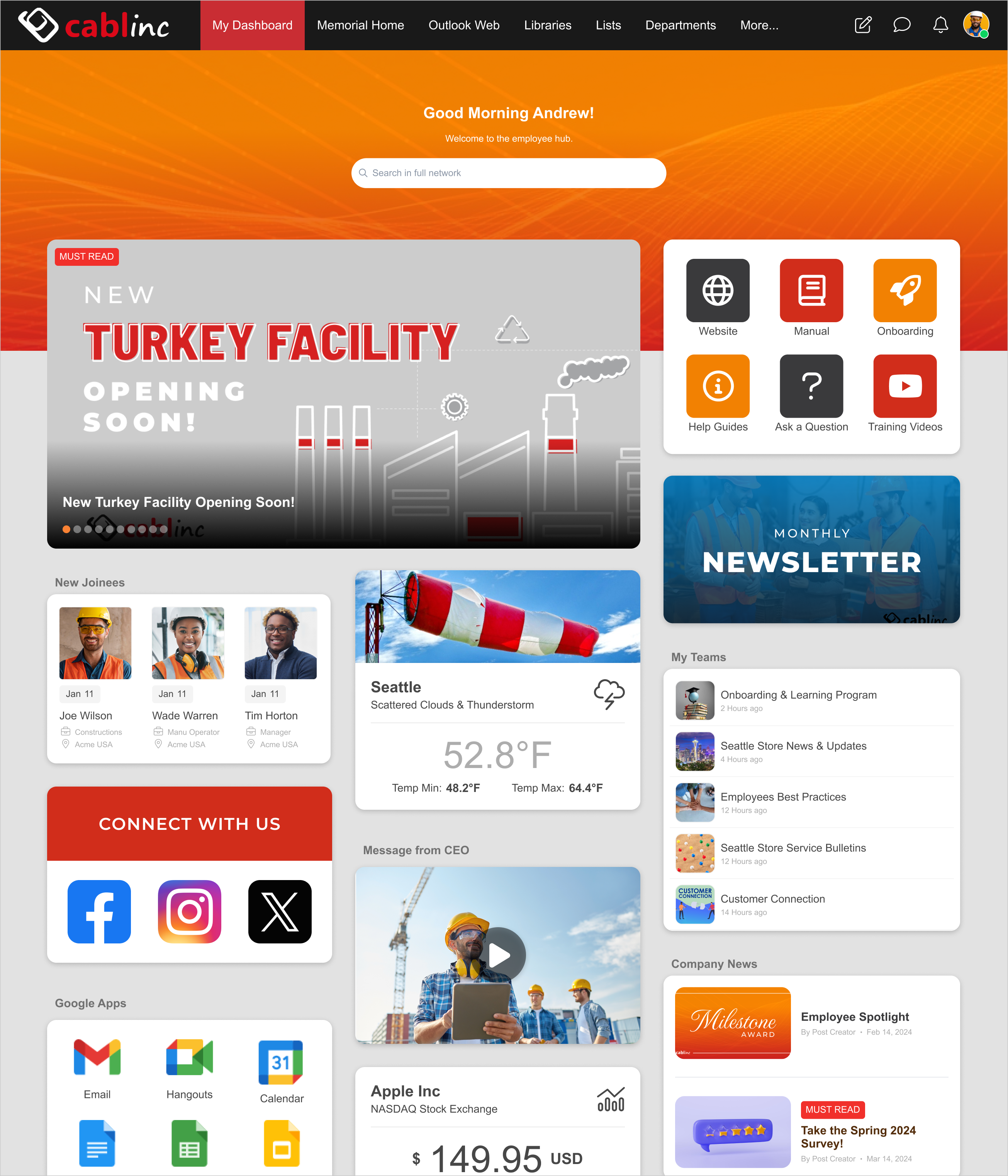 20 Inspiring Intranet Design Examples for Your Hub