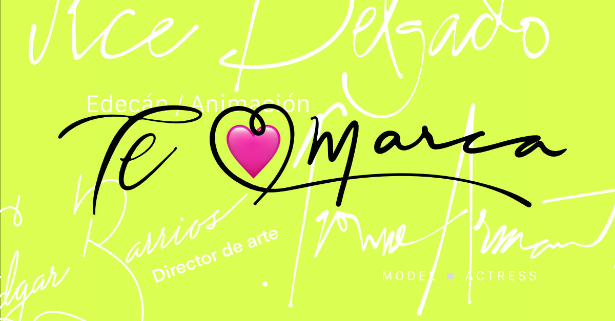 Te Amo Marca - Creamos tu firma