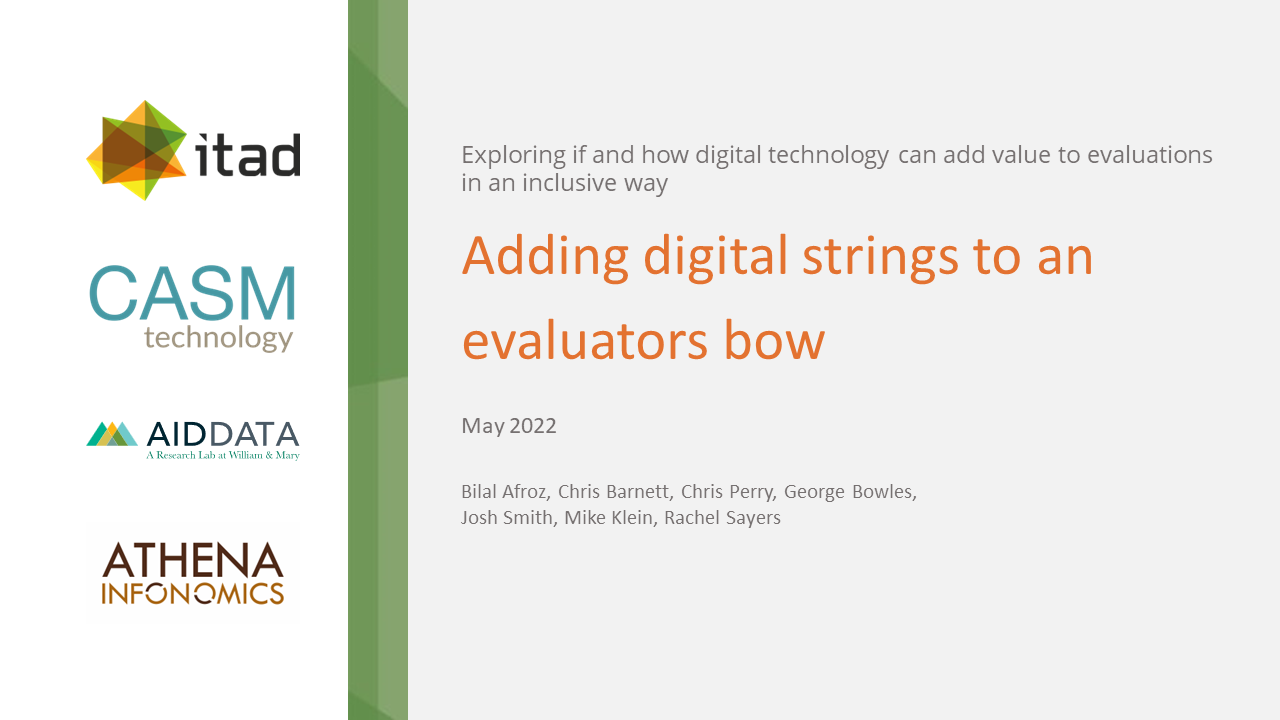 Athena Infonomics Joins Itad for UKES Conference Session on the Use of ...