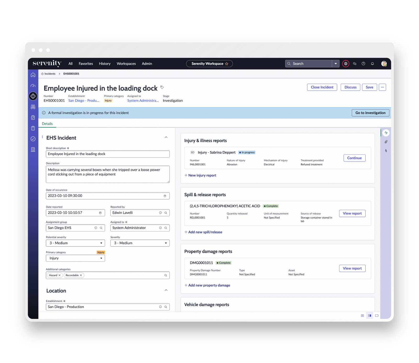 EHS Incident & Investigation Software