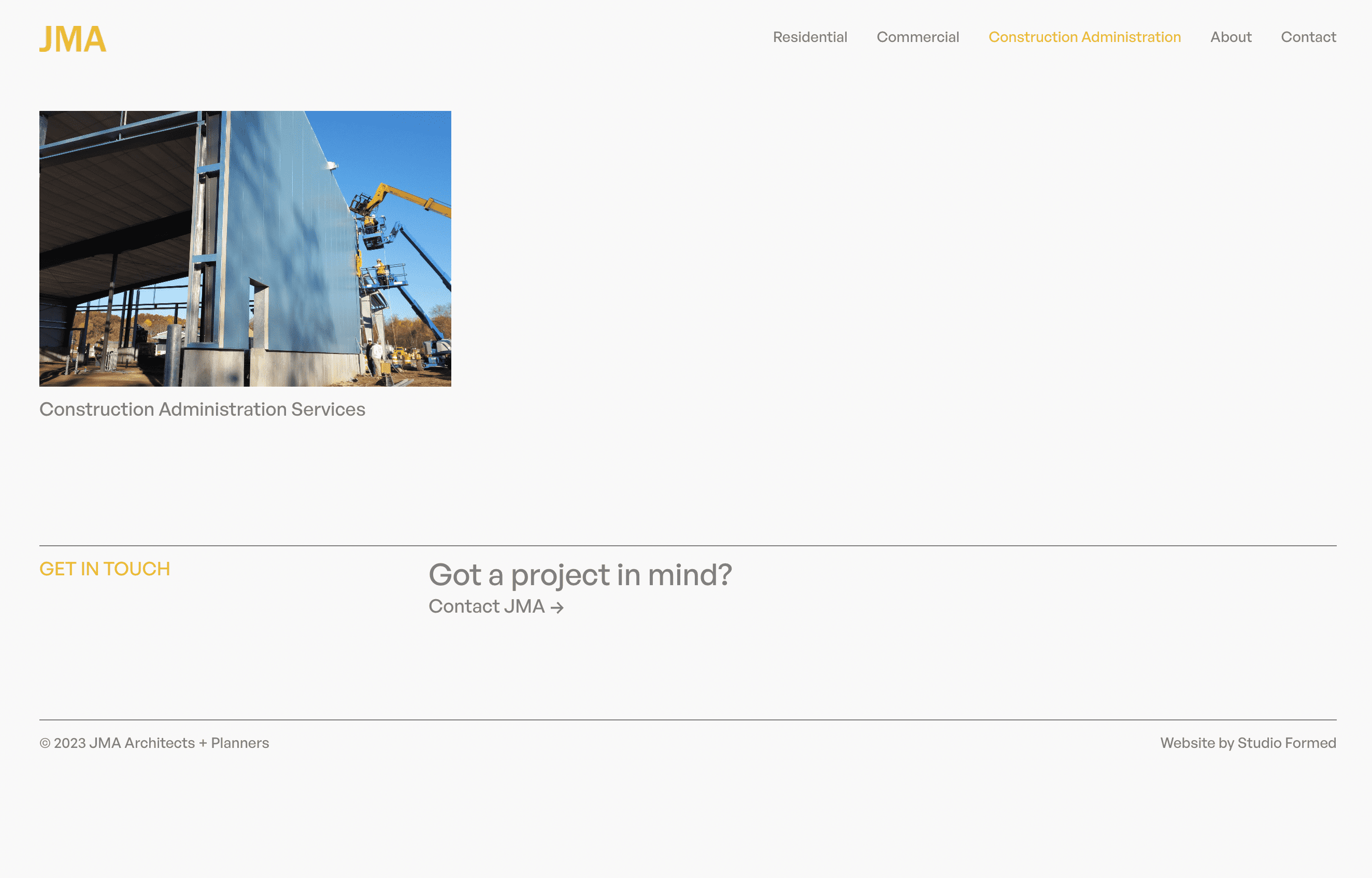 Construction Administration | JMA Architects