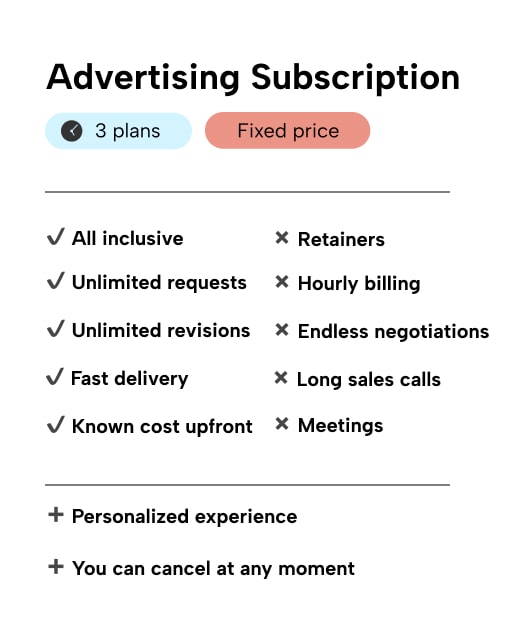 Presnt - Full Service Advertising Agency on Subscription