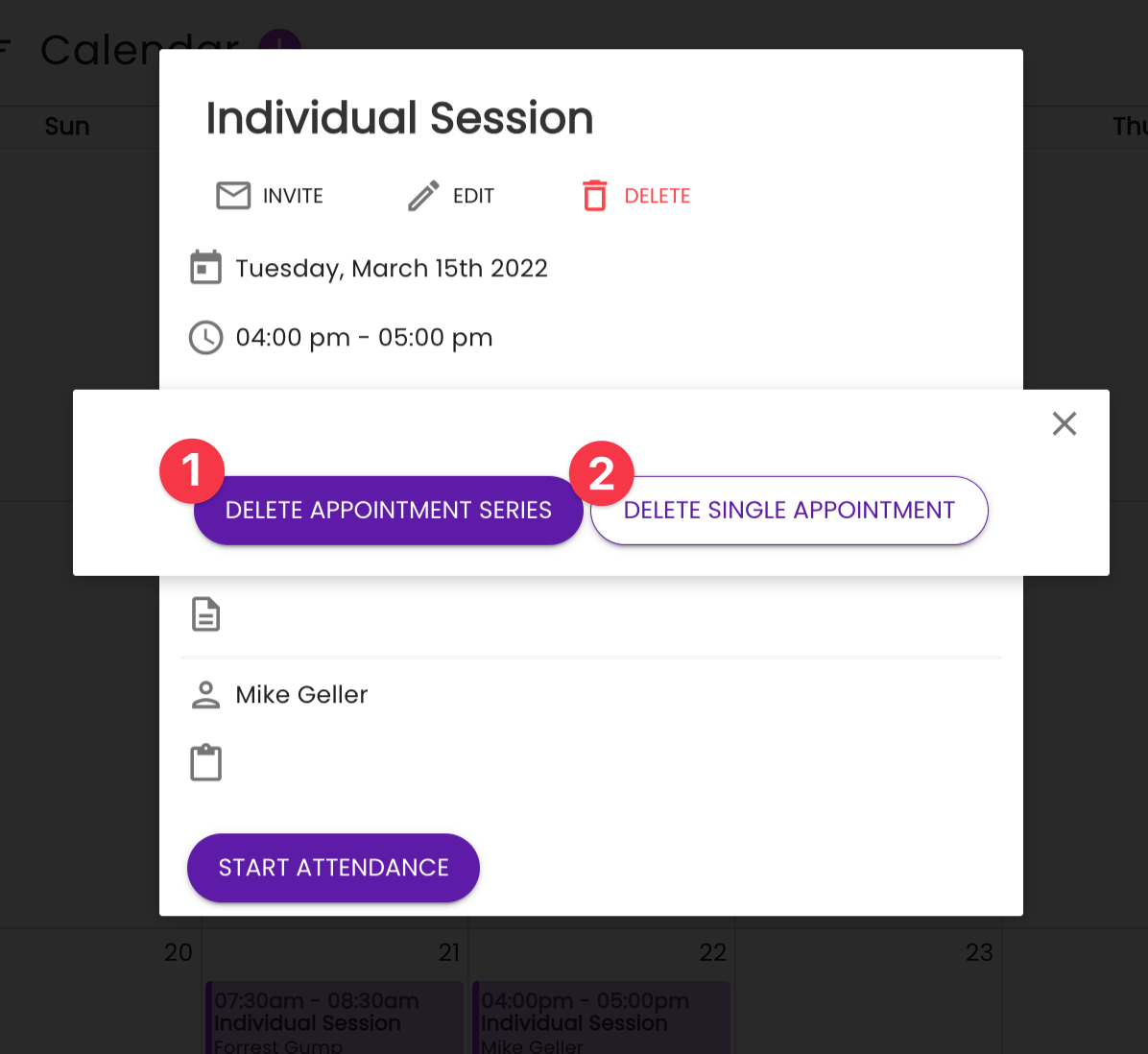 How to Delete a Recurring Appointment Series - TiQ Help Center