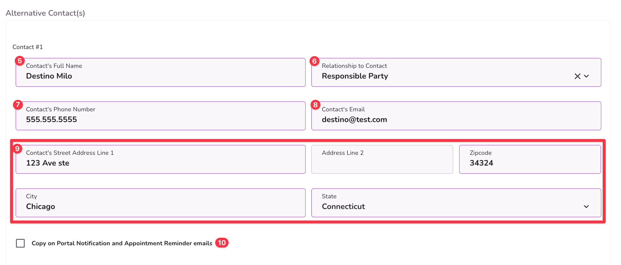 How to Add Alternative Contacts including Responsible Parties and ...