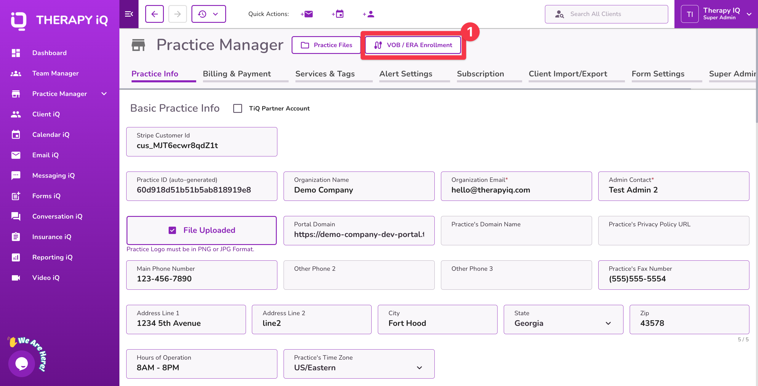 How to Enroll A Provider for Insurance Eligibility and ERA's - TiQ Help ...