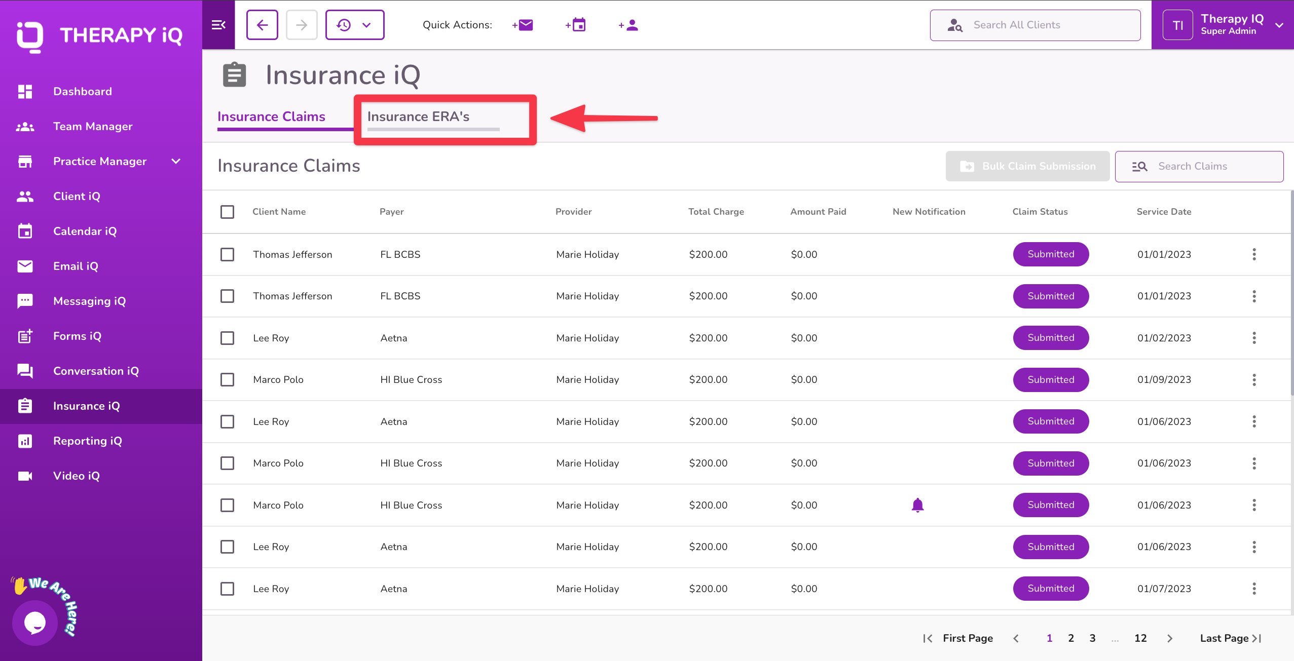 How ERA Information Posts to the Transaction Ledger - TiQ Help Center