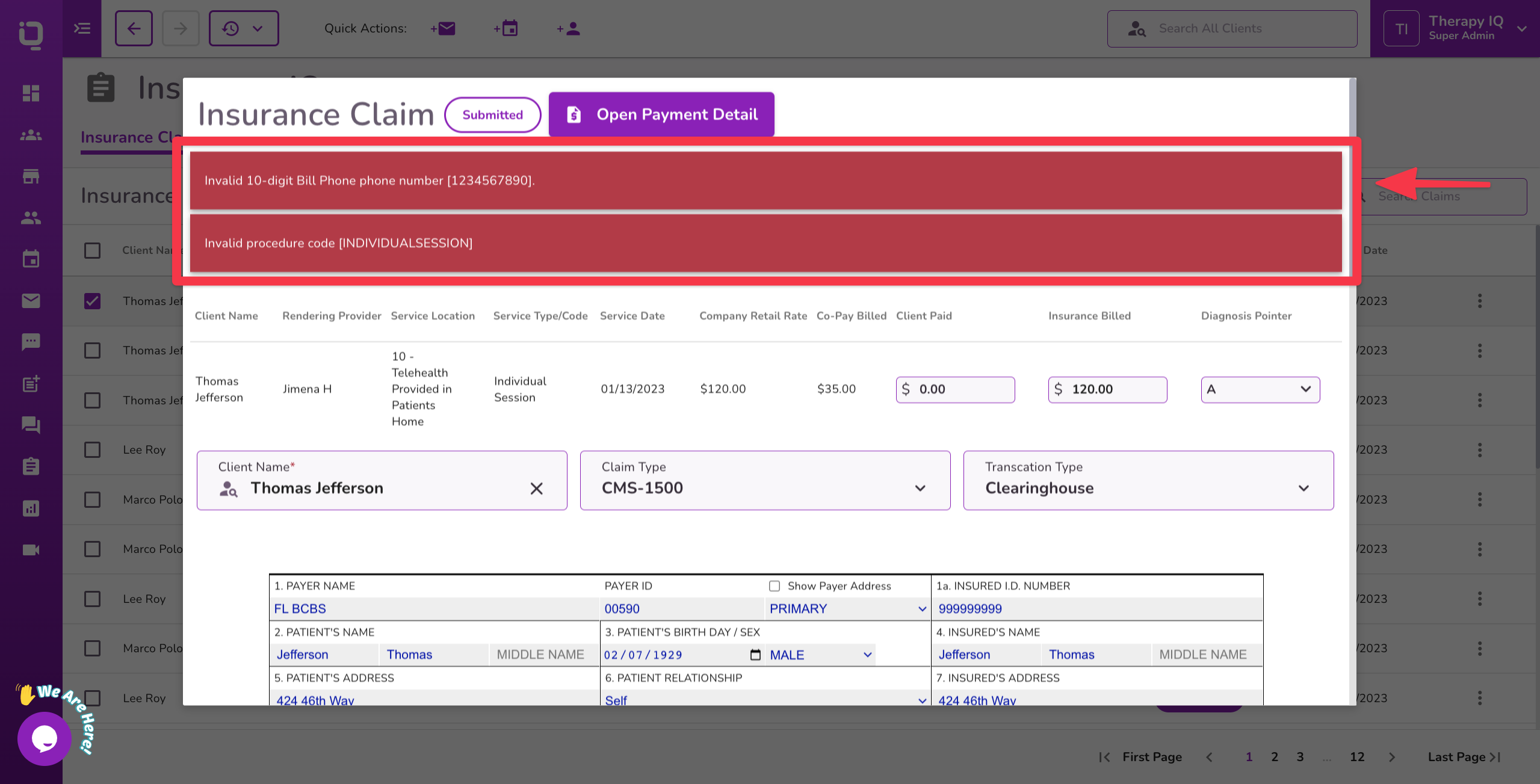 Understanding the Insurance Claim Log - TiQ Help Center