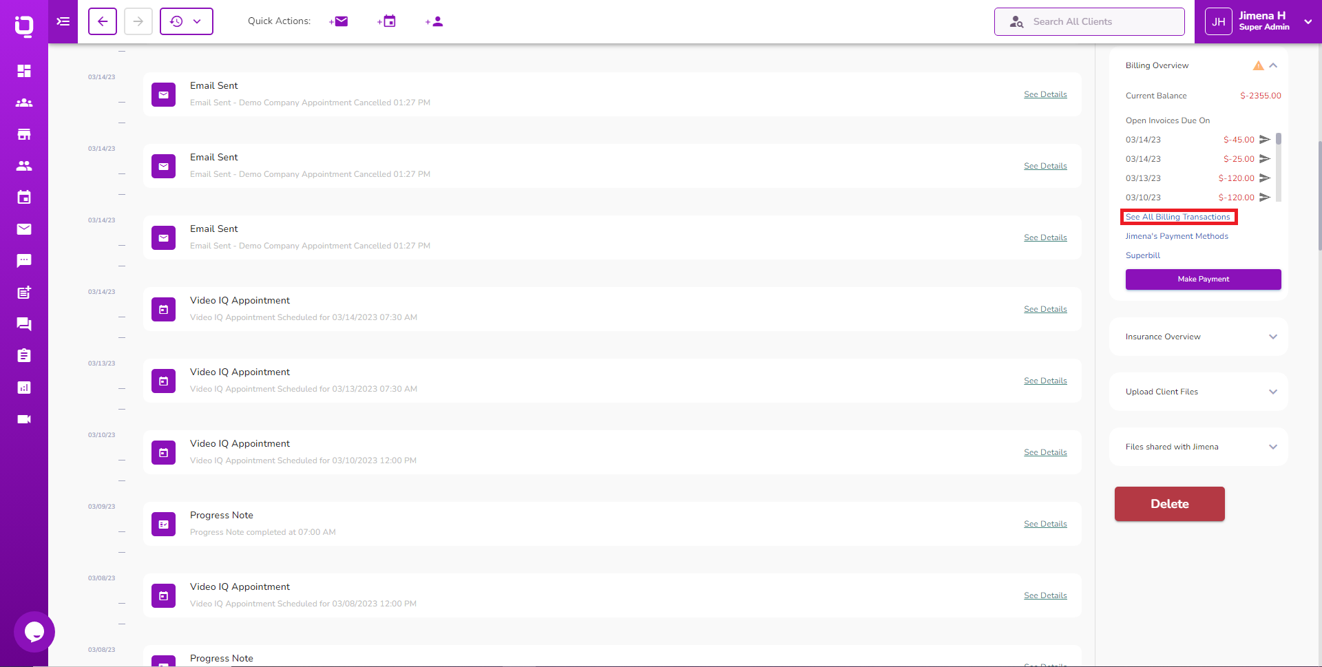 How to Access the Client Transaction Ledger - TiQ Help Center