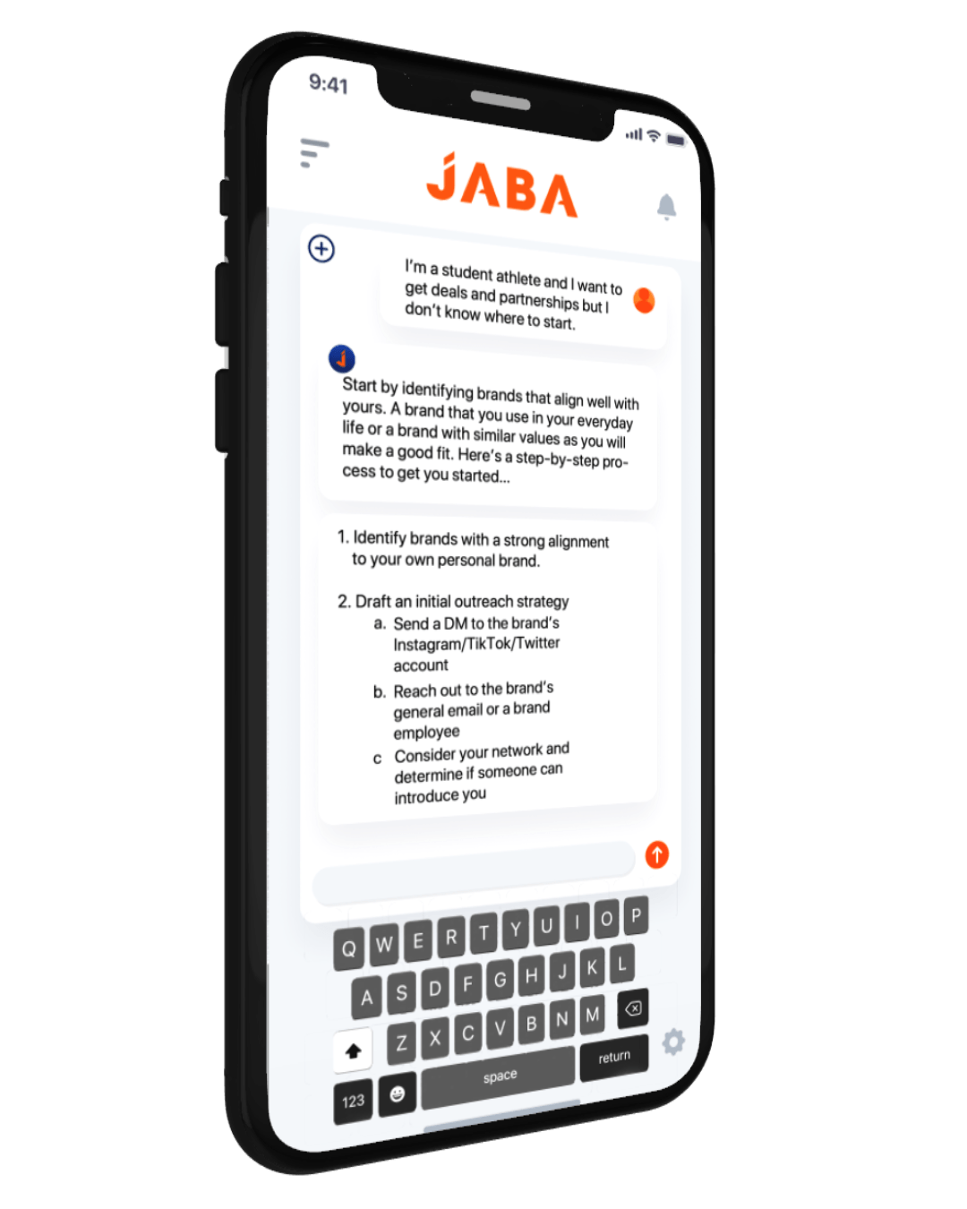 JABA: Jaster Athlete Brand Assisstant