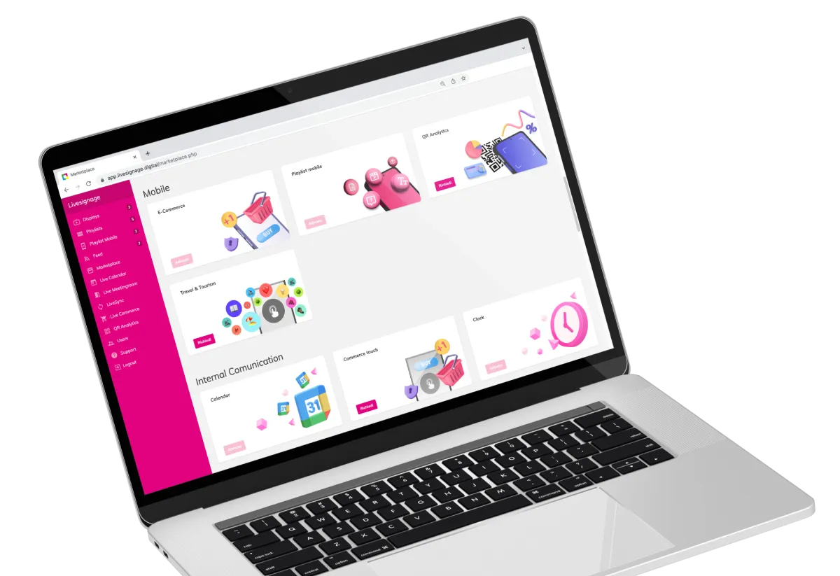 Prova gratis Livesignage e scegli la soluzione adatta