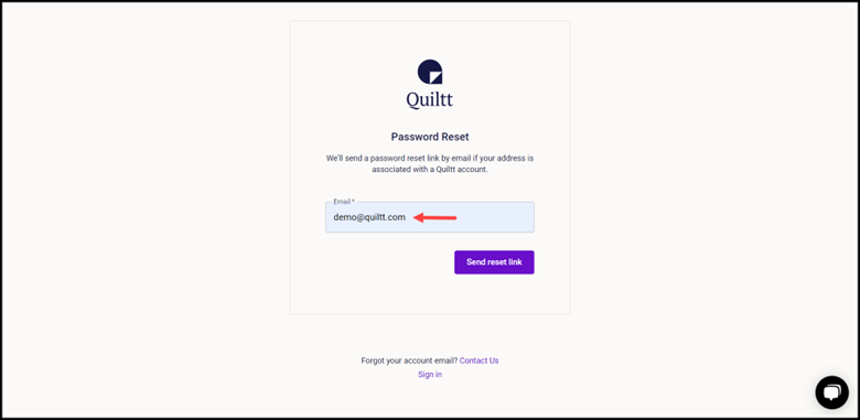 How to Recover your Quiltt Account Password?