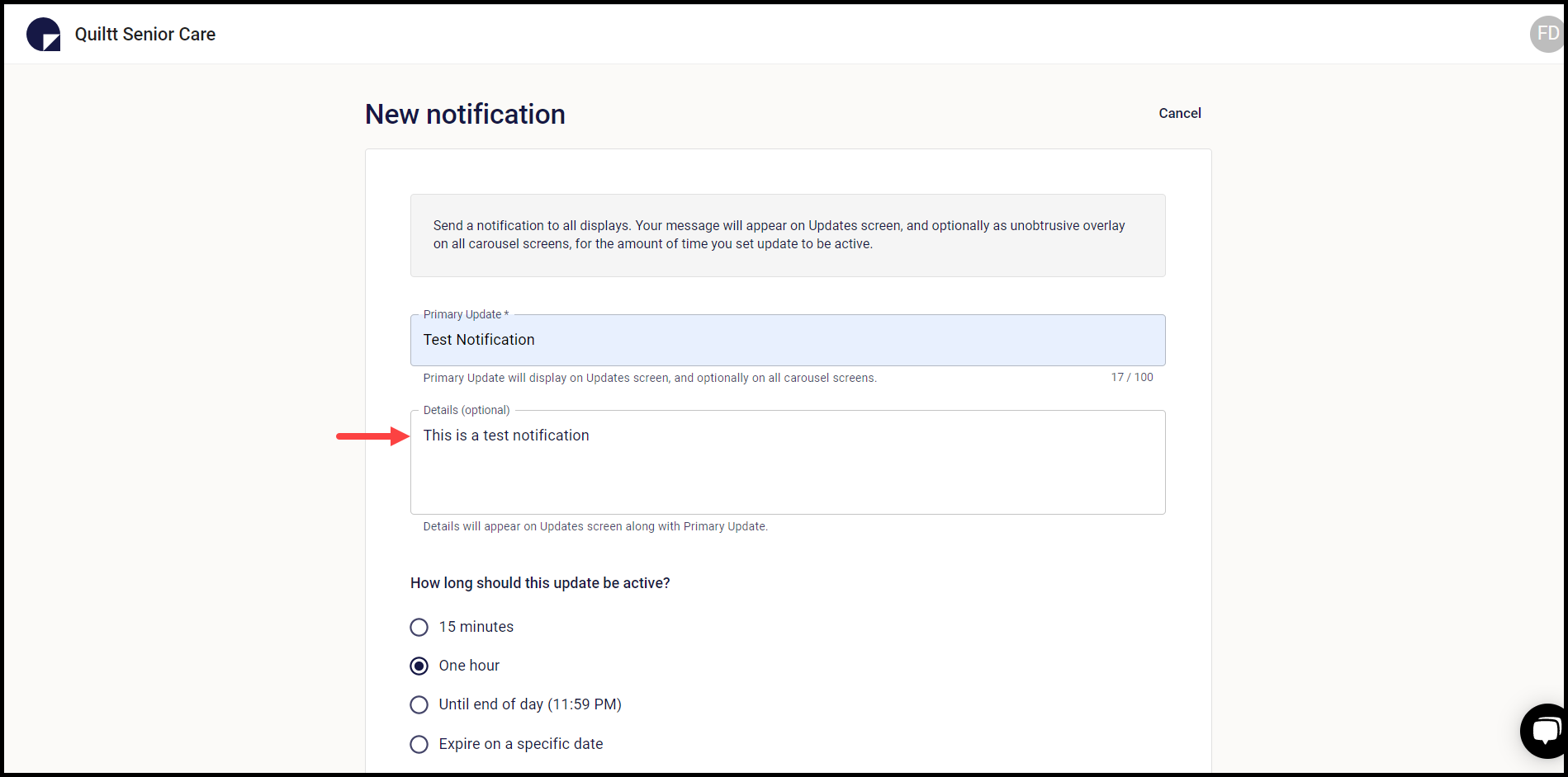 How to Add a Notification?