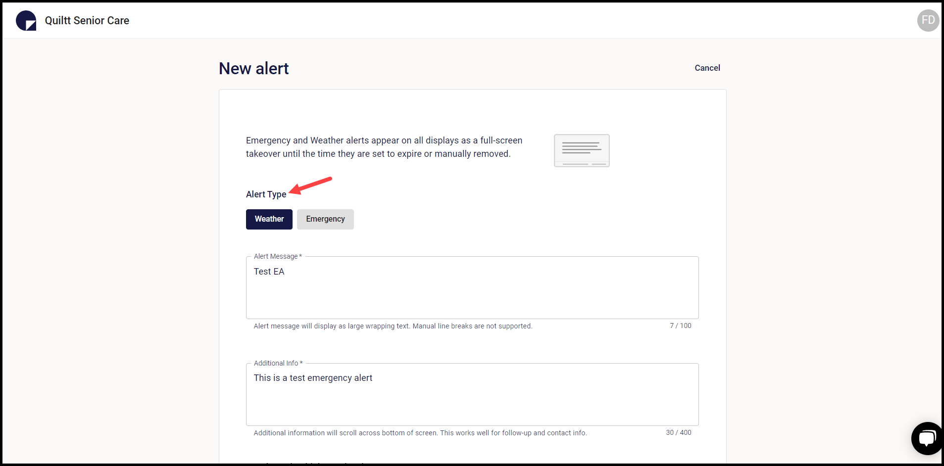 How to Create an Emergency Alert?